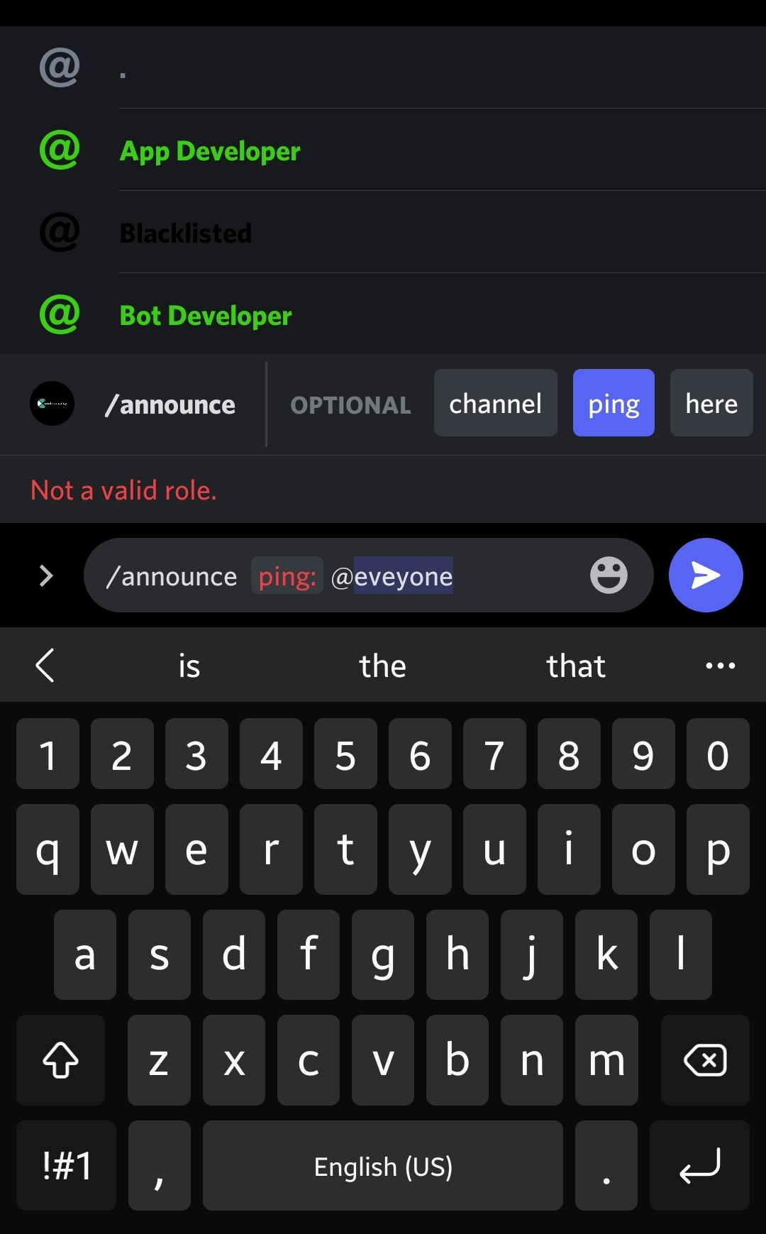 [Android] Everyone role isn't showing as a role in android phone ...