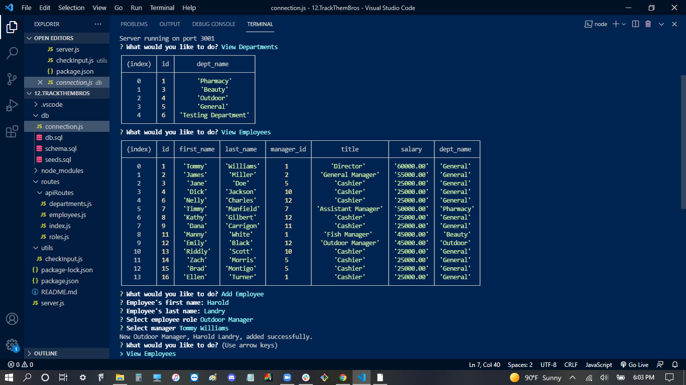 GitHub - xRitchie91/teamtracker: TeamTracker is a command-line application that responds to user ...