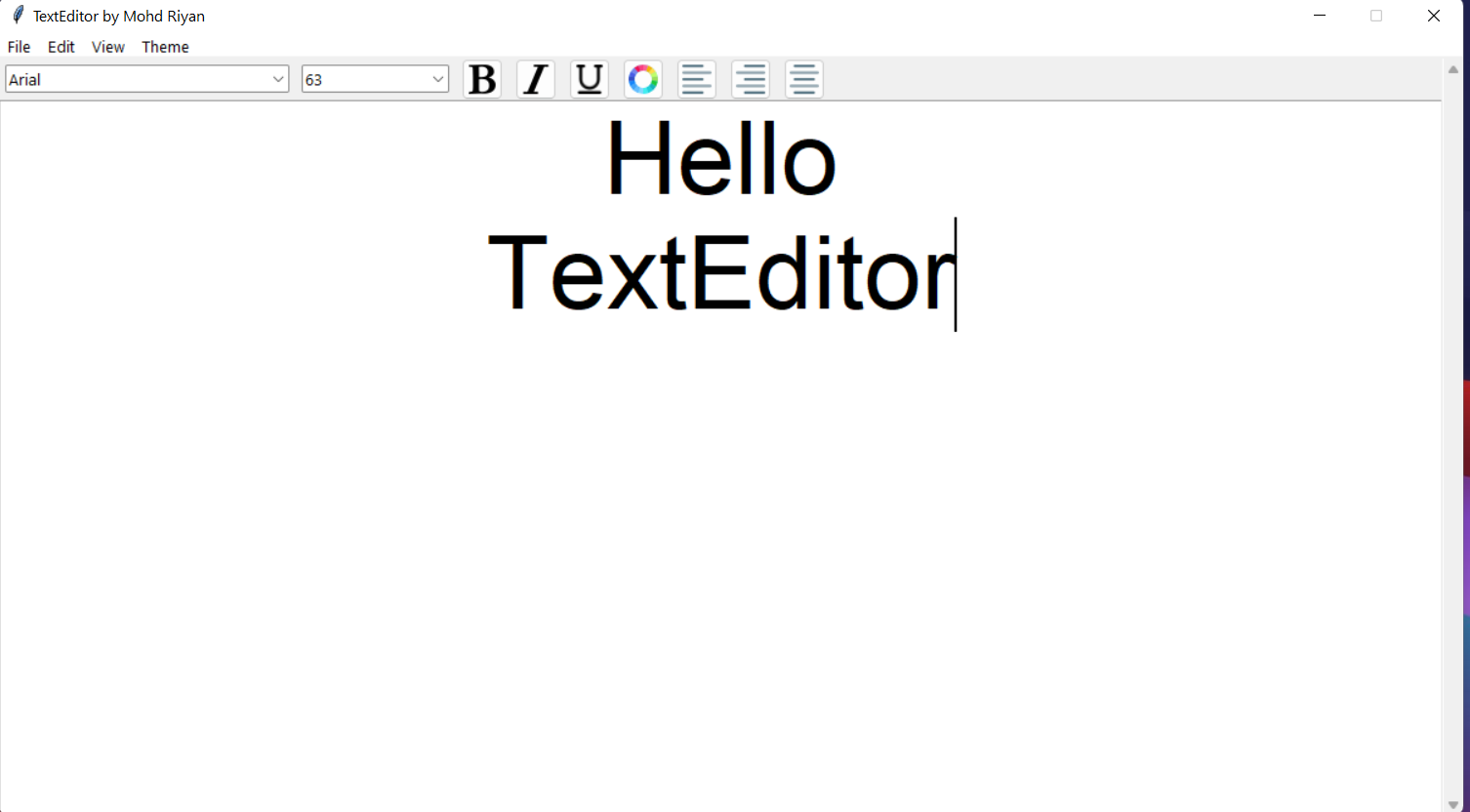 GitHub - Ri-yan/TextEditor