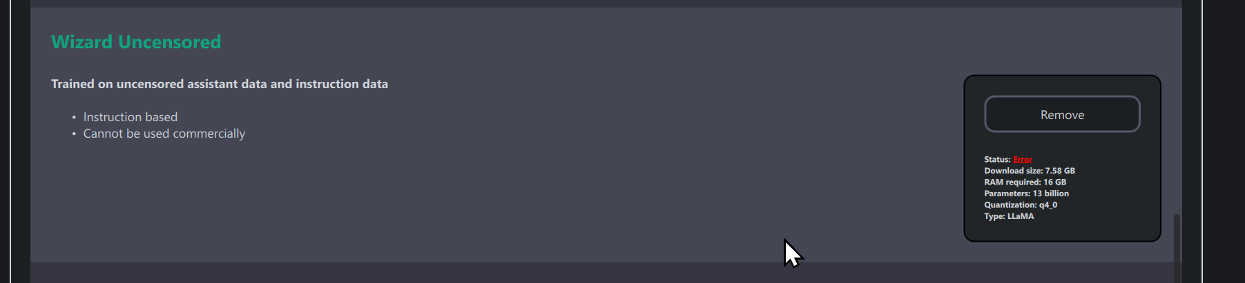 Downloading model fails with "ERROR: Downloading failed with code 299" · Issue #1413 · nomic-ai ...