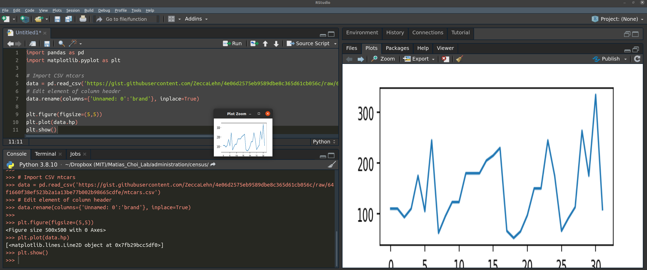 matplotlib only renders properly with the plot panel fully extended · Issue #10700 · rstudio ...