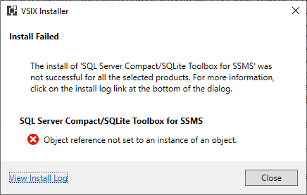 Enable support for SSMS 18.0 · Issue #755 · ErikEJ/SqlCeToolbox · GitHub