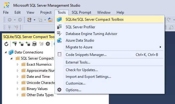 Enable support for SSMS 18.0 · Issue #755 · ErikEJ/SqlCeToolbox · GitHub