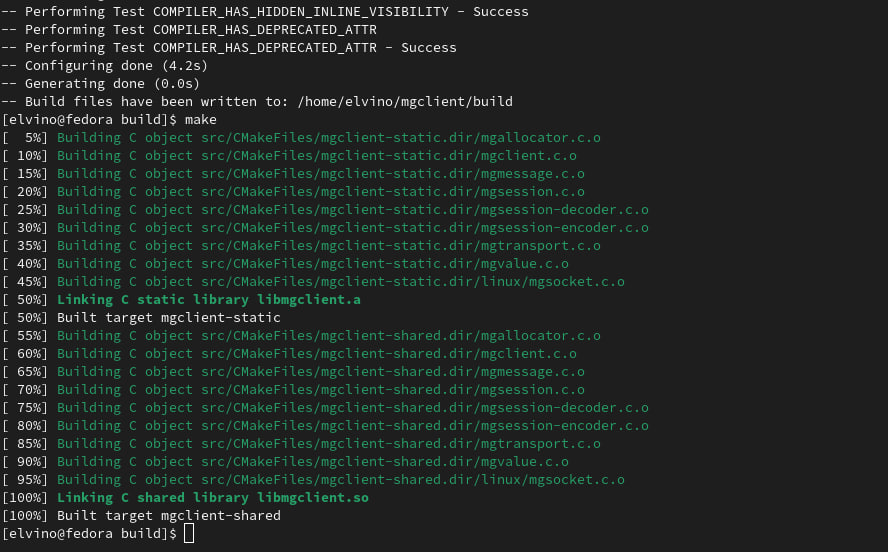 Can't compile mgclient on Fedora 37 · Issue #51 · memgraph/mgclient · GitHub
