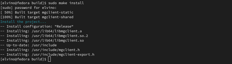 Can't compile mgclient on Fedora 37 · Issue #51 · memgraph/mgclient · GitHub