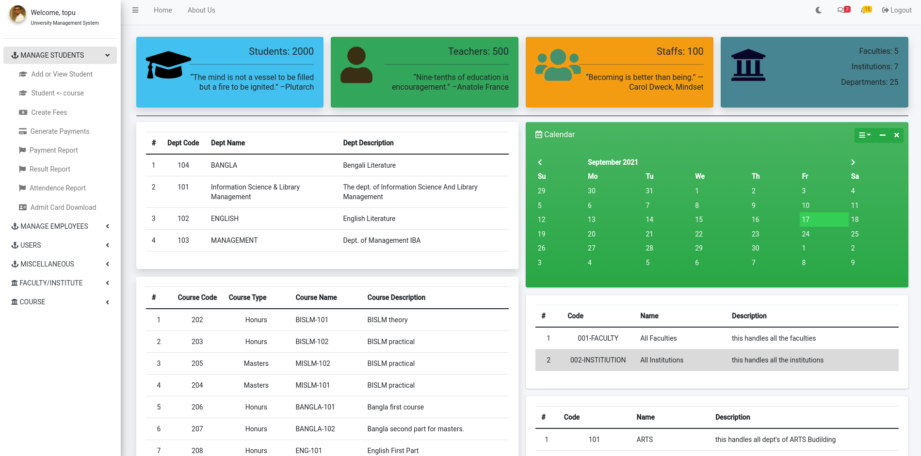 GitHub - raihantopu/university-management-system: University Management ...