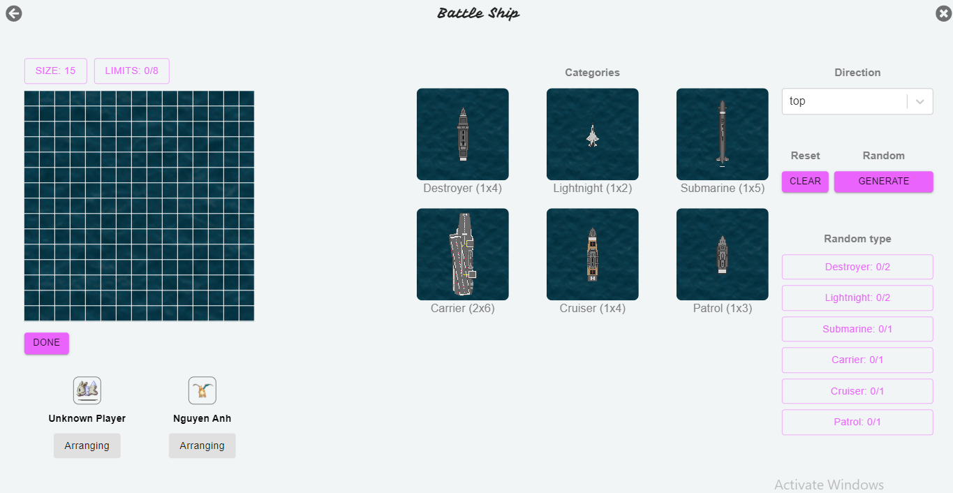 GitHub - nnaaaa/battleShip: 🚢 The 2-players game that the one attack the ship each other until ...