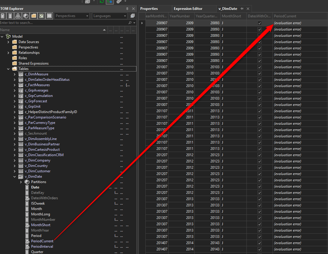 No error sign for Evaluation Error in calculated columns · Issue #682 · TabularEditor ...