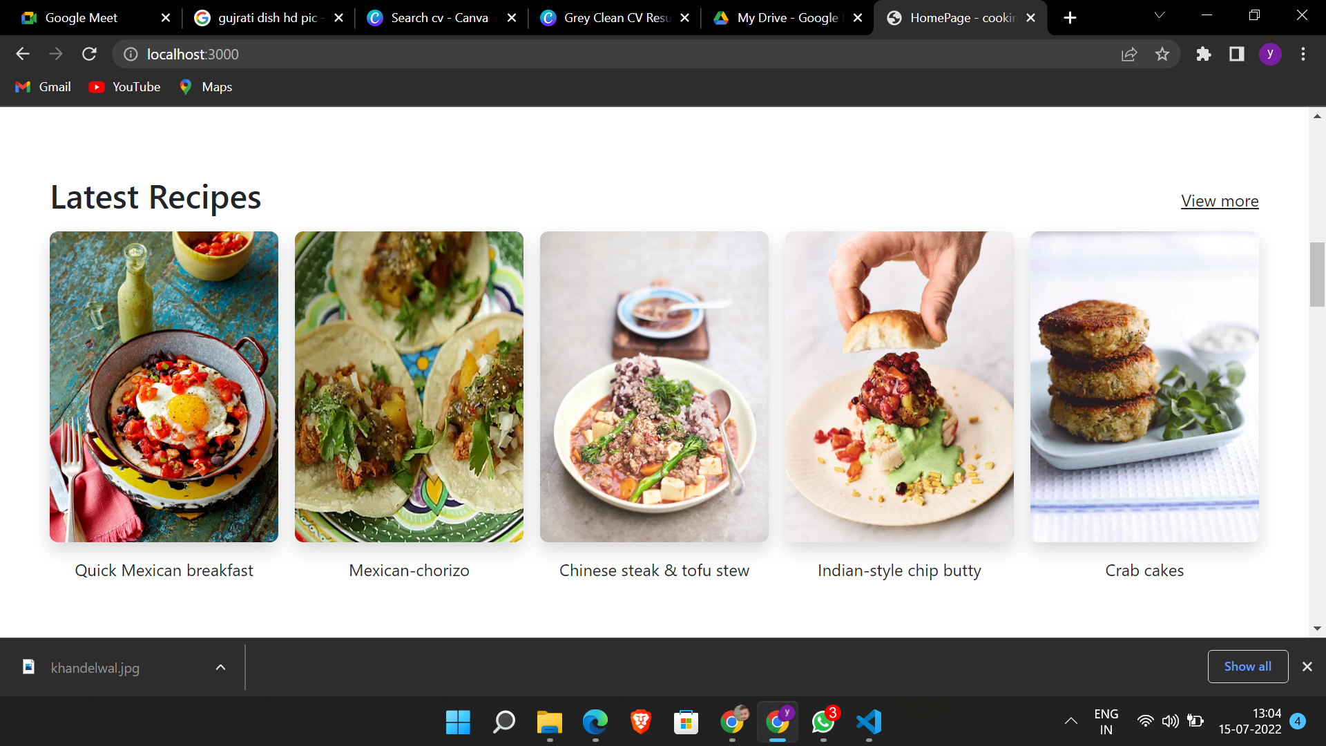 GitHub - yogeshkumar9/recepie-blog-app-yk