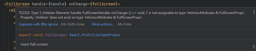 Add support to React v18 · Issue #85 · snakesilk/react-fullscreen · GitHub