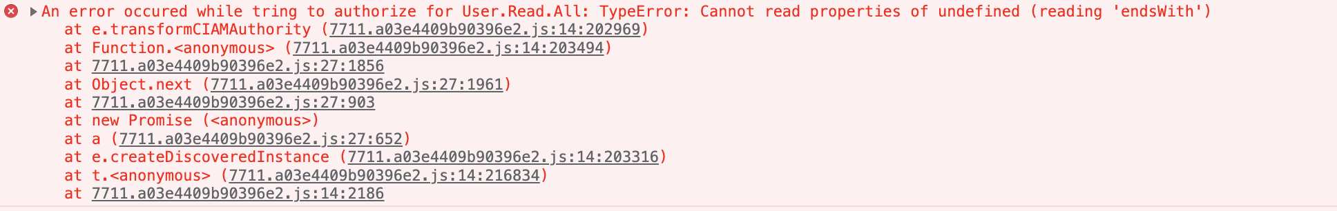 Crash While Attempting Transformation On Ciamauthoriy · Issue 6128 · Azureadmicrosoft