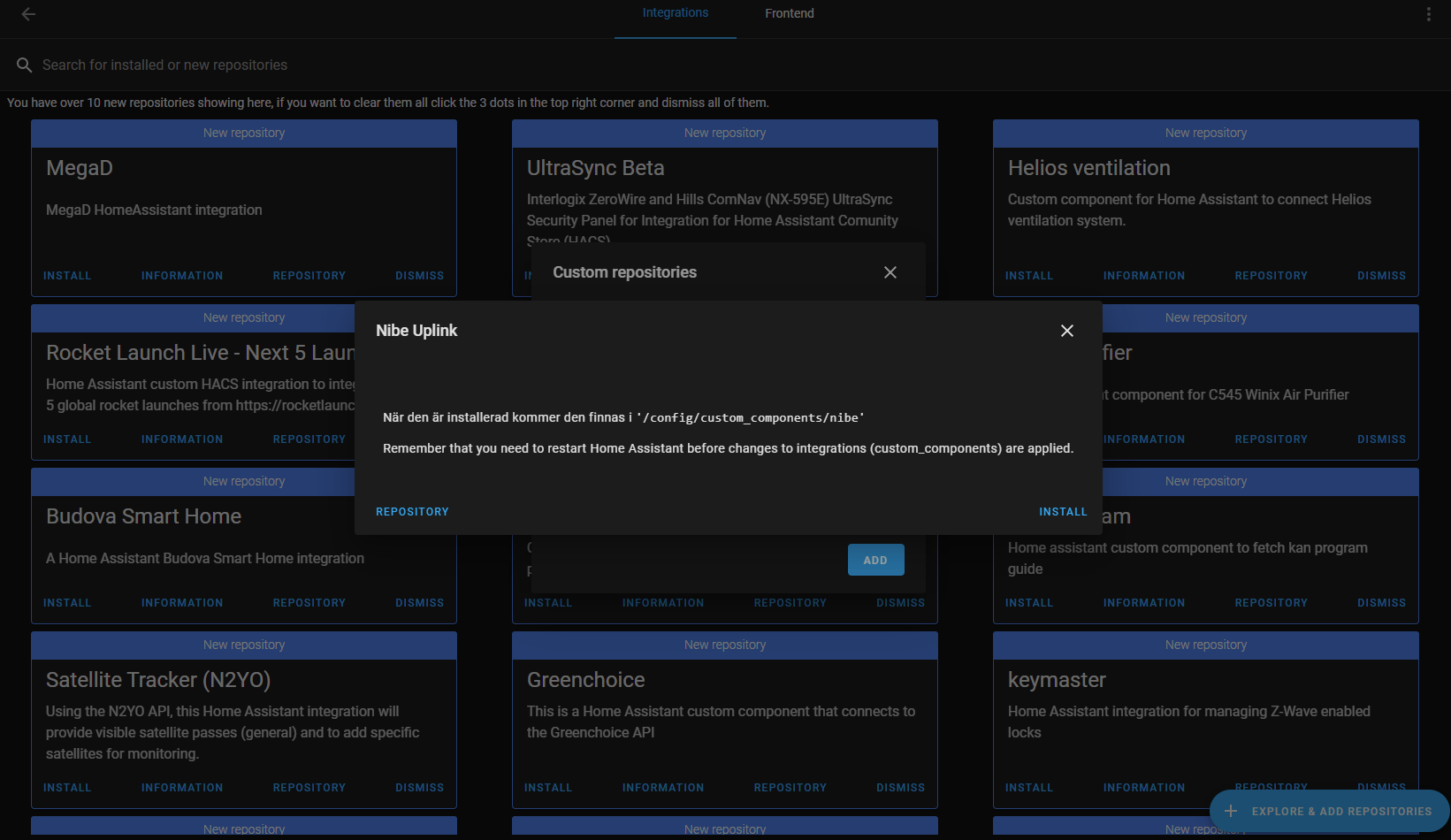 While Reinstalling manually - Config flow could not be loaded · Issue #97 · elupus/hass_nibe ...