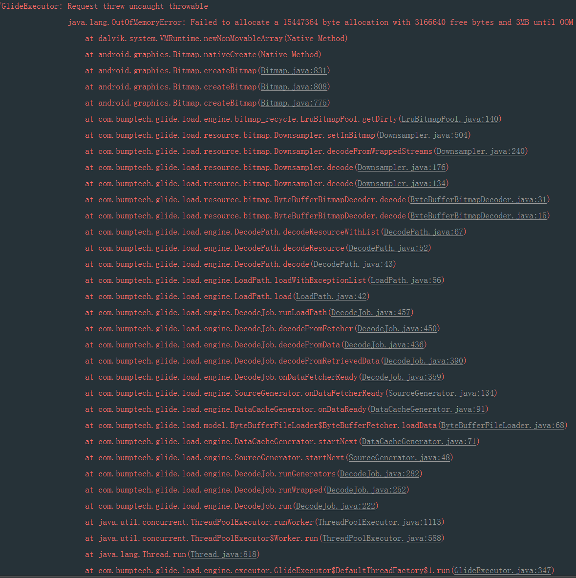 OOM · Issue #2592 · bumptech/glide · GitHub