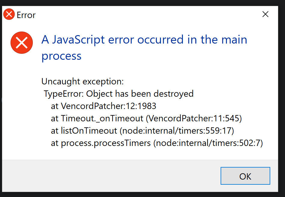 [Bug] Crash When in Audio Channels · Issue #1925 · Vendicated/Vencord ...
