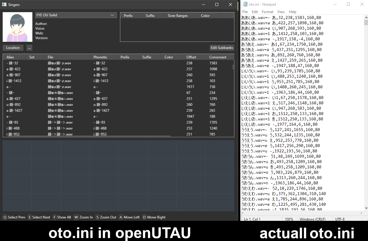 oto.ini being incorrectly read · Issue #365 · stakira/OpenUtau · GitHub