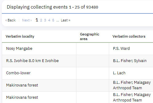 [Bug]: Data - Collecting Event, List, Displaying collecting events – Bugs · Issue #3224 ...