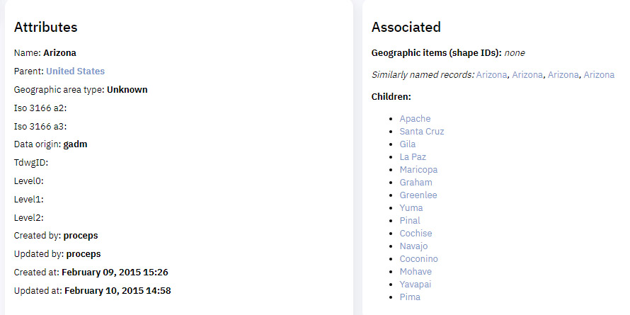 Task - Geographic Area Lookup - Geographic Areas: link to CEs associated with GA · Issue #3254 ...