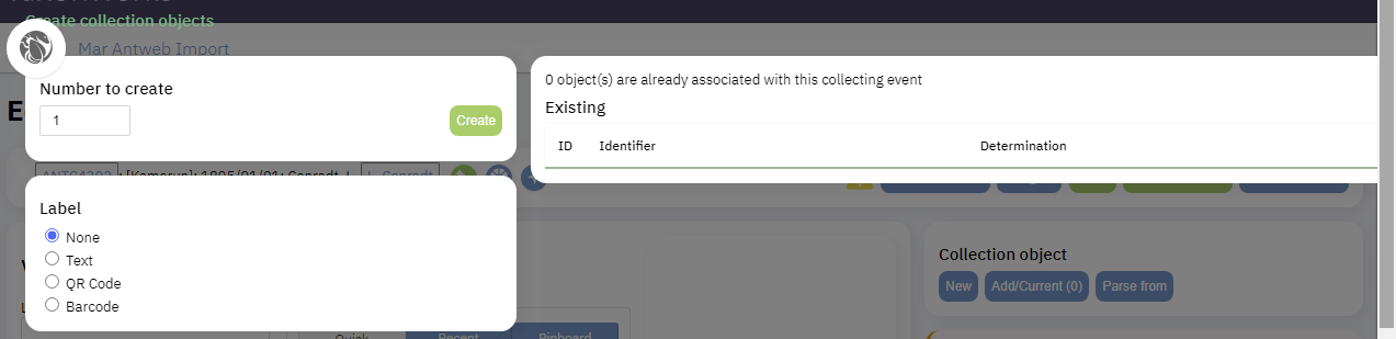 Task - Browse Collecting Event - Edit Collecting Event: Add/Current 'X' is not visible · Issue ...