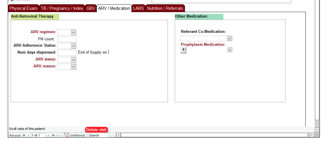[prog][ui misc]: ARV Care/ARV Medication section · Issue #843 · msupply-foundation/open-msupply ...