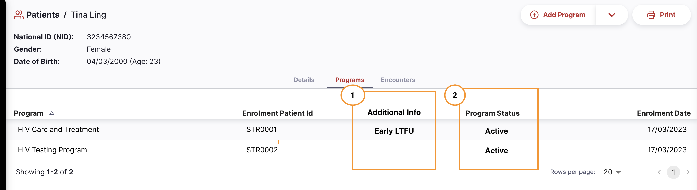 Programs: sorting out statuses and "labels" for program patients and encounters · Issue #1378 ...