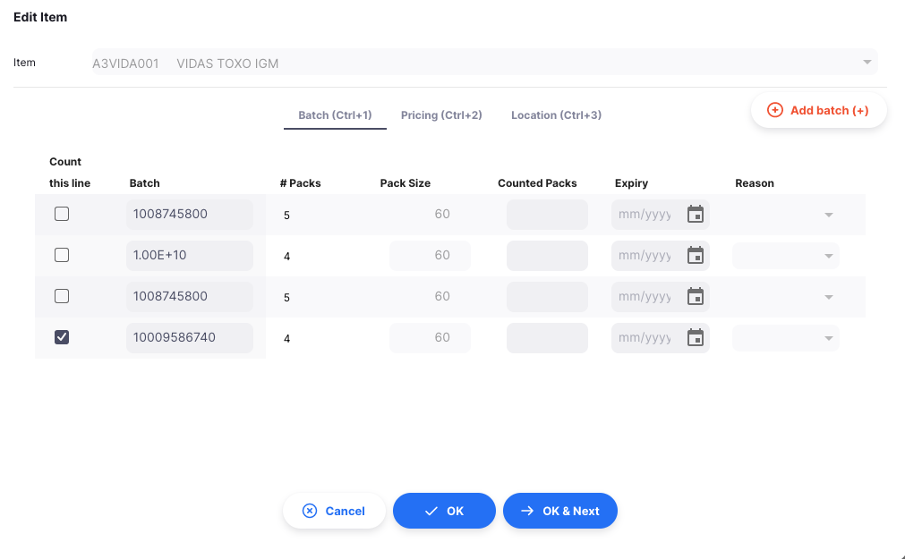stocktake line modal: Count this line checked by default for one line ? · Issue #1663 · msupply ...