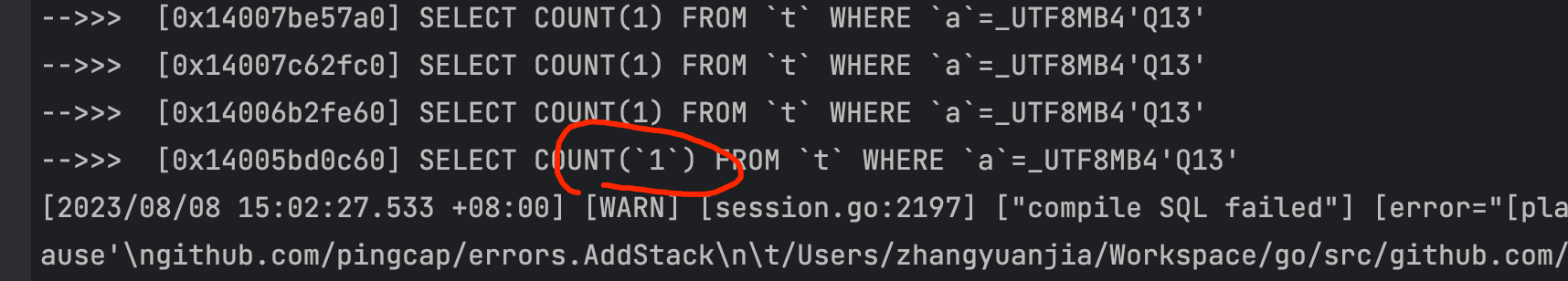 Parser Unexpected `unknown 1 In Where Clause` Error · Issue 45898 · Pingcaptidb · Github