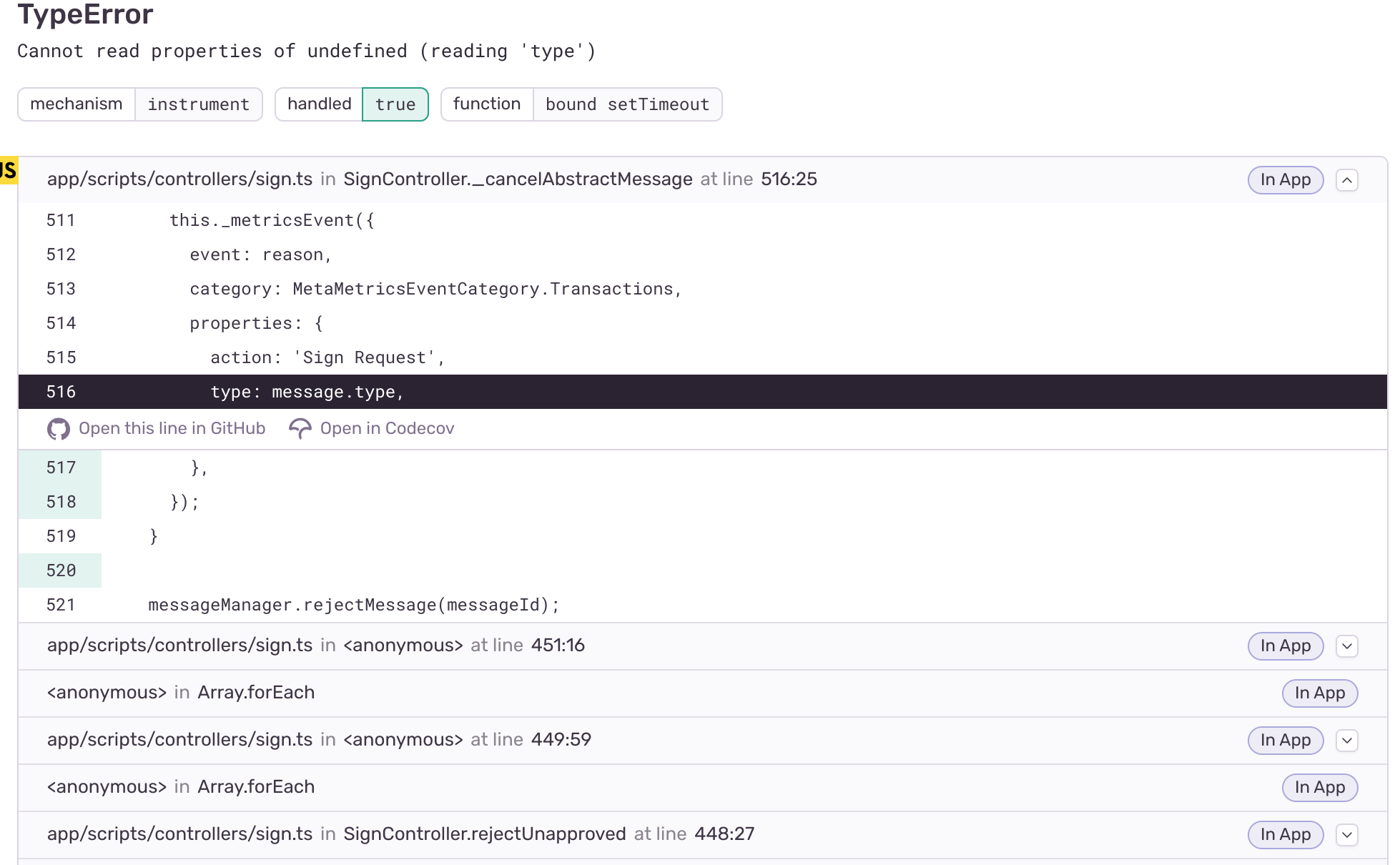 Bug Closing A Notification Window Does Not Reject Signature Requests · Issue 18828