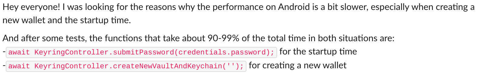 Android performance issues · Issue #1515 · MetaMask/metamask-mobile · GitHub