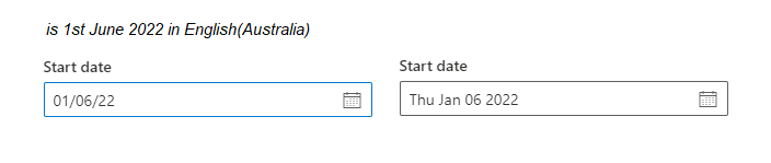 Datepicker text input does not accept locale formats · Issue #21339 · microsoft/fluentui · GitHub
