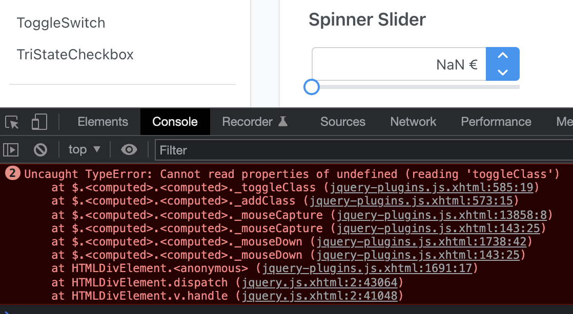Slider + Spinner: slider breaks after entering a value · Issue #8298 · primefaces/primefaces ...