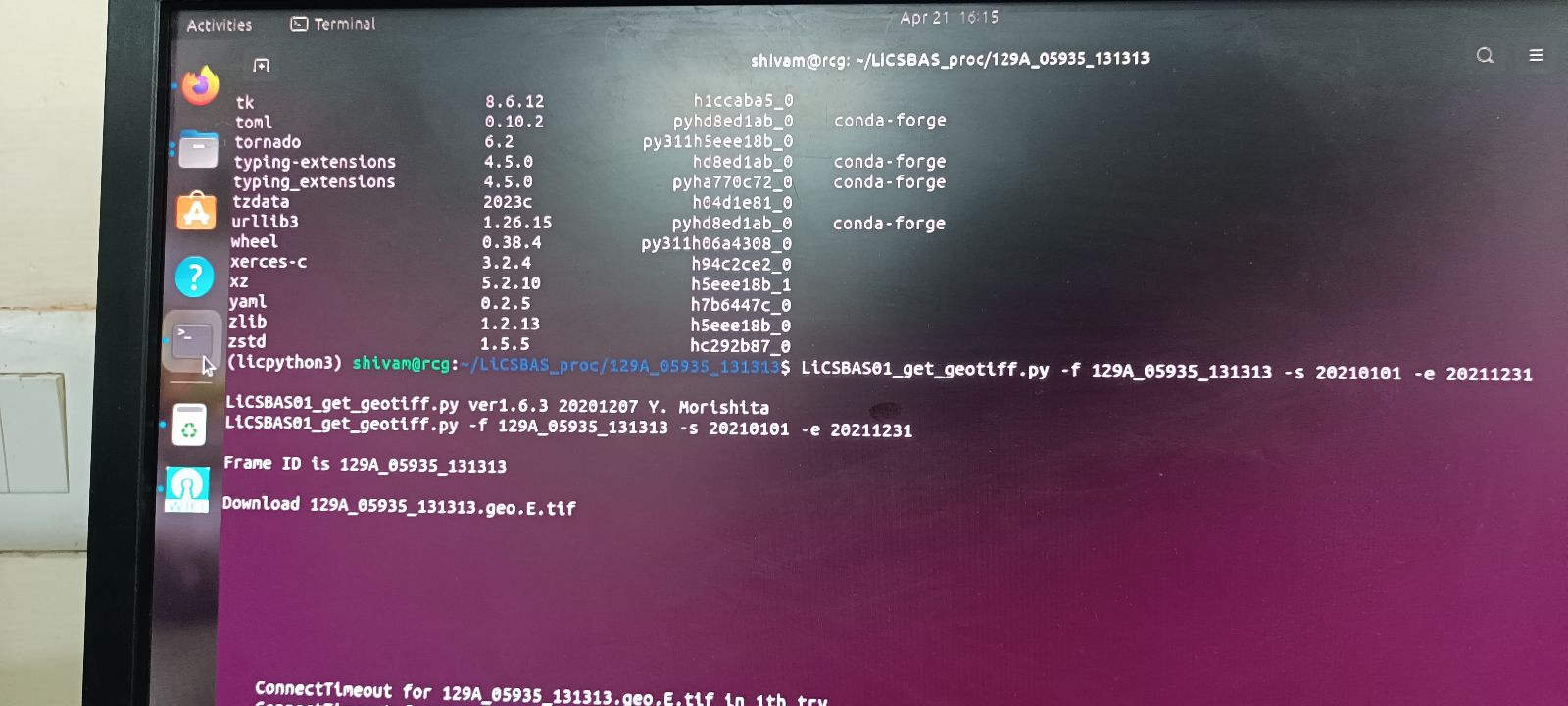 Data downloading related problem · Issue #245 · yumorishita/LiCSBAS · GitHub