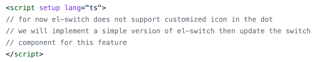 Build Docs 文档打包后,切换主题的switch按钮效果与本地运行效果不同 · Issue 13987 · Element