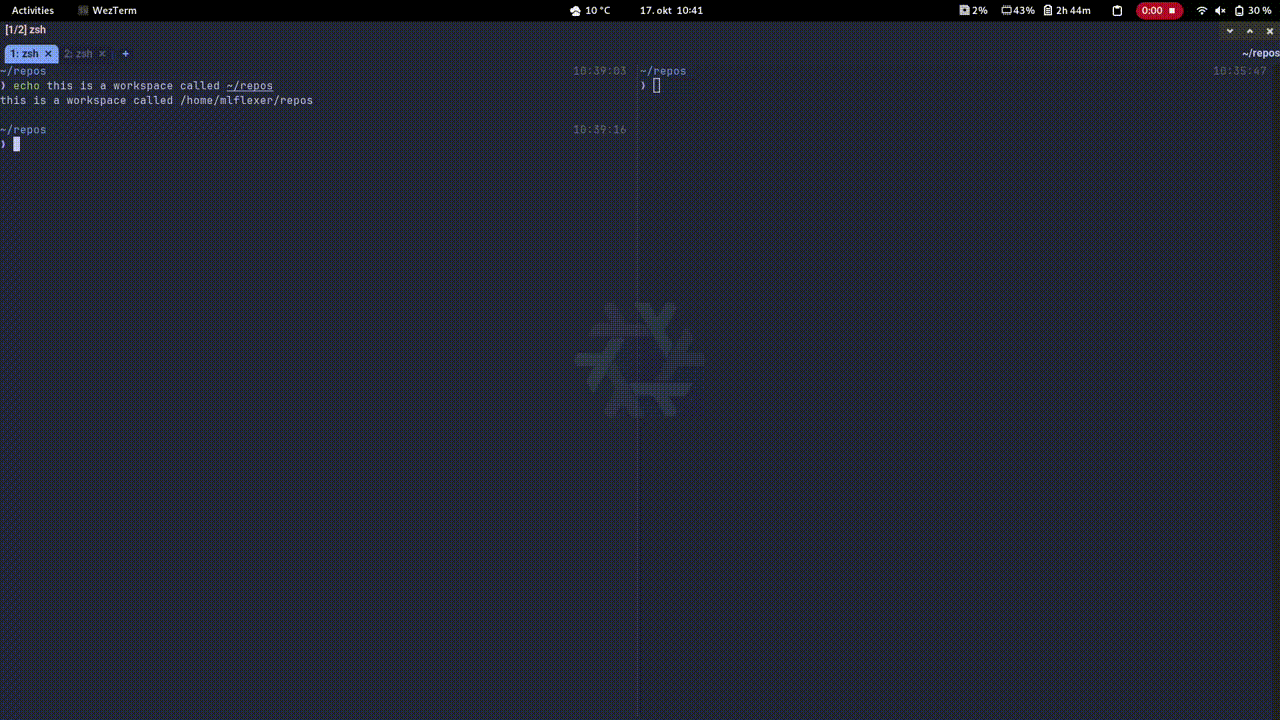 Github Mlflexersmartworkspaceswitcherwezterm A Smart Wezterm Workspace Switcher Plugin
