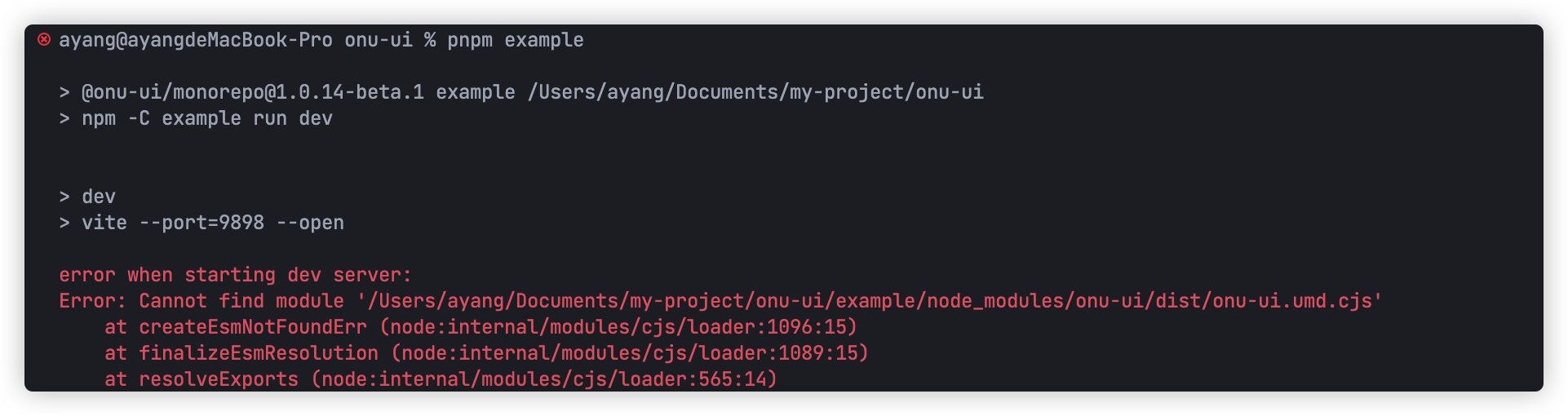 作者大大，fork 项目之后，无法启动 · Issue 175 · Onu Ui Onu Ui · Github