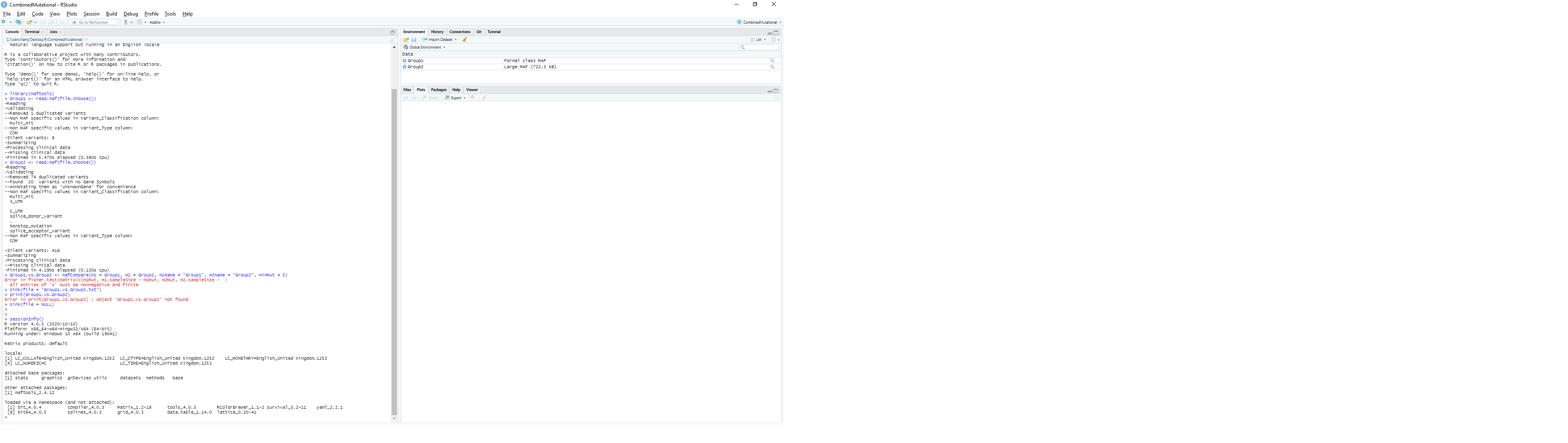mafCompare Sample Size Error · Issue #706 · PoisonAlien/maftools · GitHub