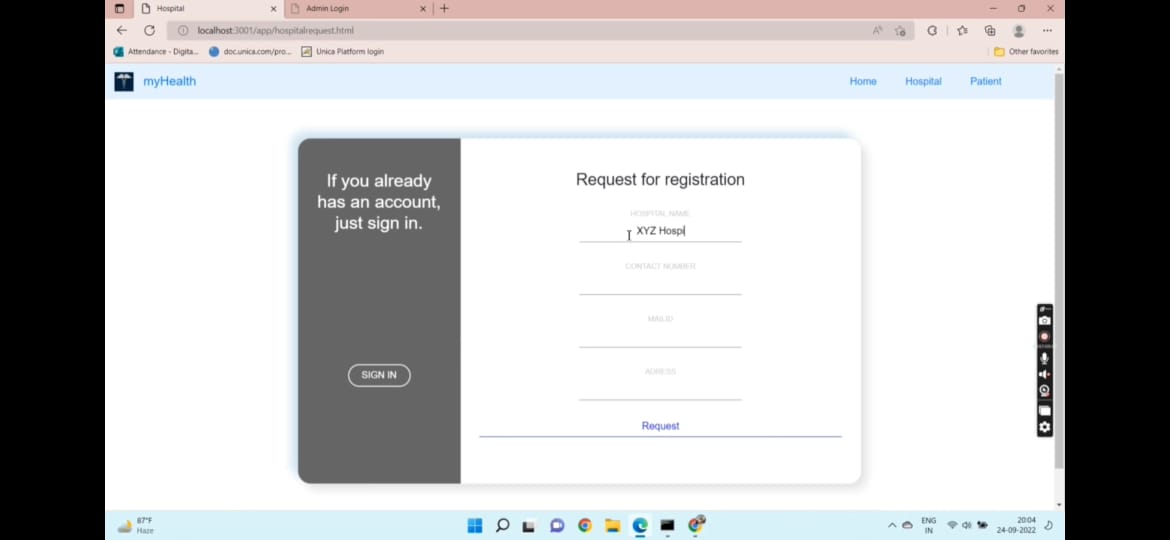 GitHub - sanjay0001/UnifiedPatientPortal: For Zoho catalyst hackathon