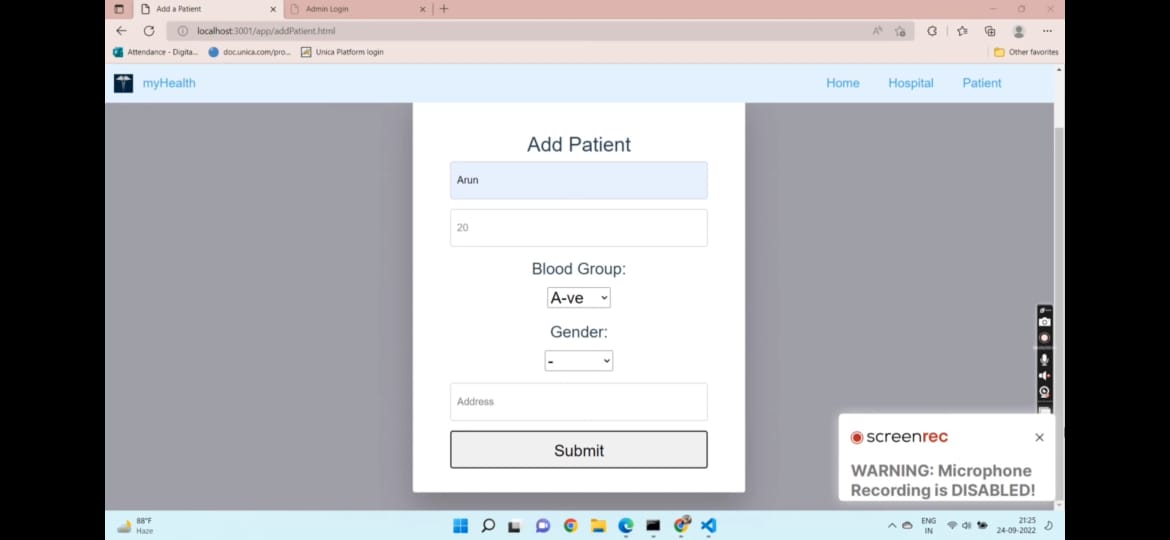GitHub - sanjay0001/UnifiedPatientPortal: For Zoho catalyst hackathon