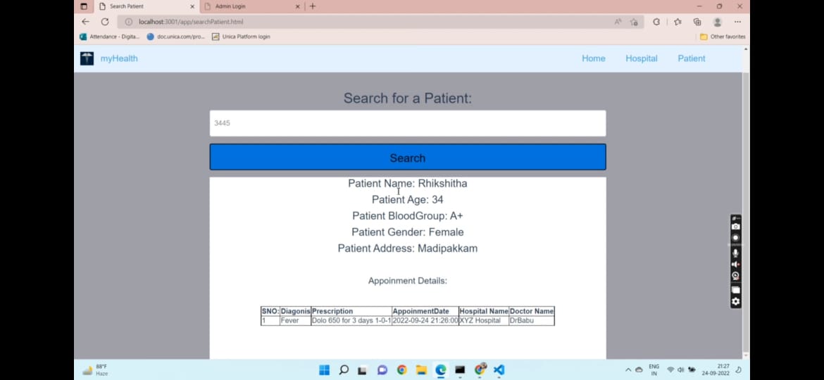 GitHub - sanjay0001/UnifiedPatientPortal: For Zoho catalyst hackathon