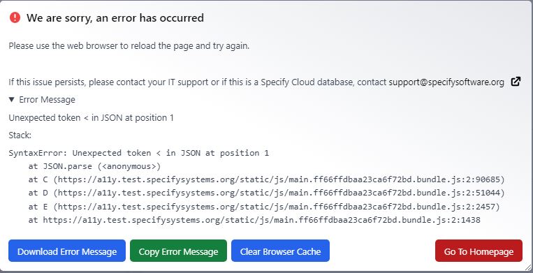Error deleting from taxon tree · Issue #1652 · specify/specify7 · GitHub