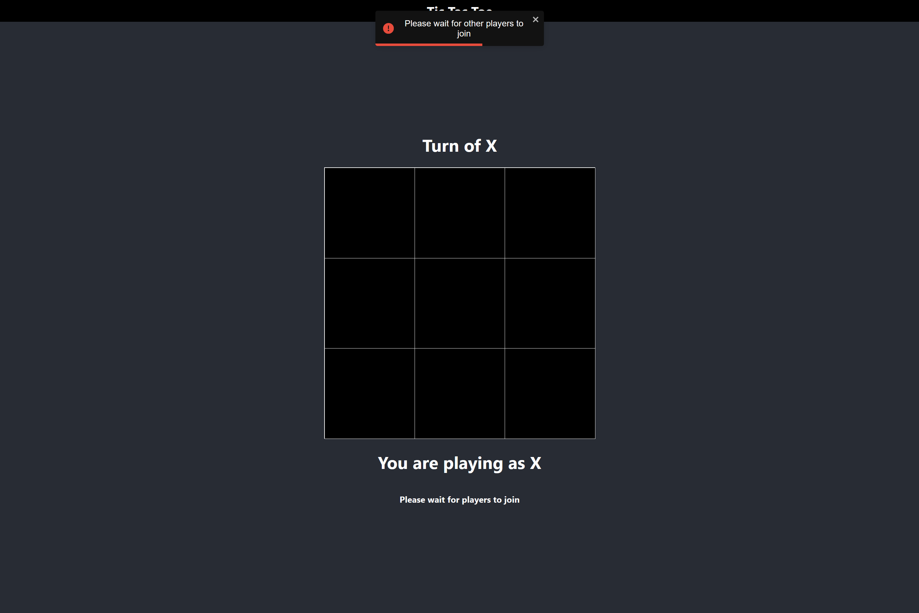 Github Ahmed Ansari02 Tic Tac Toe Game Front End Repository For The