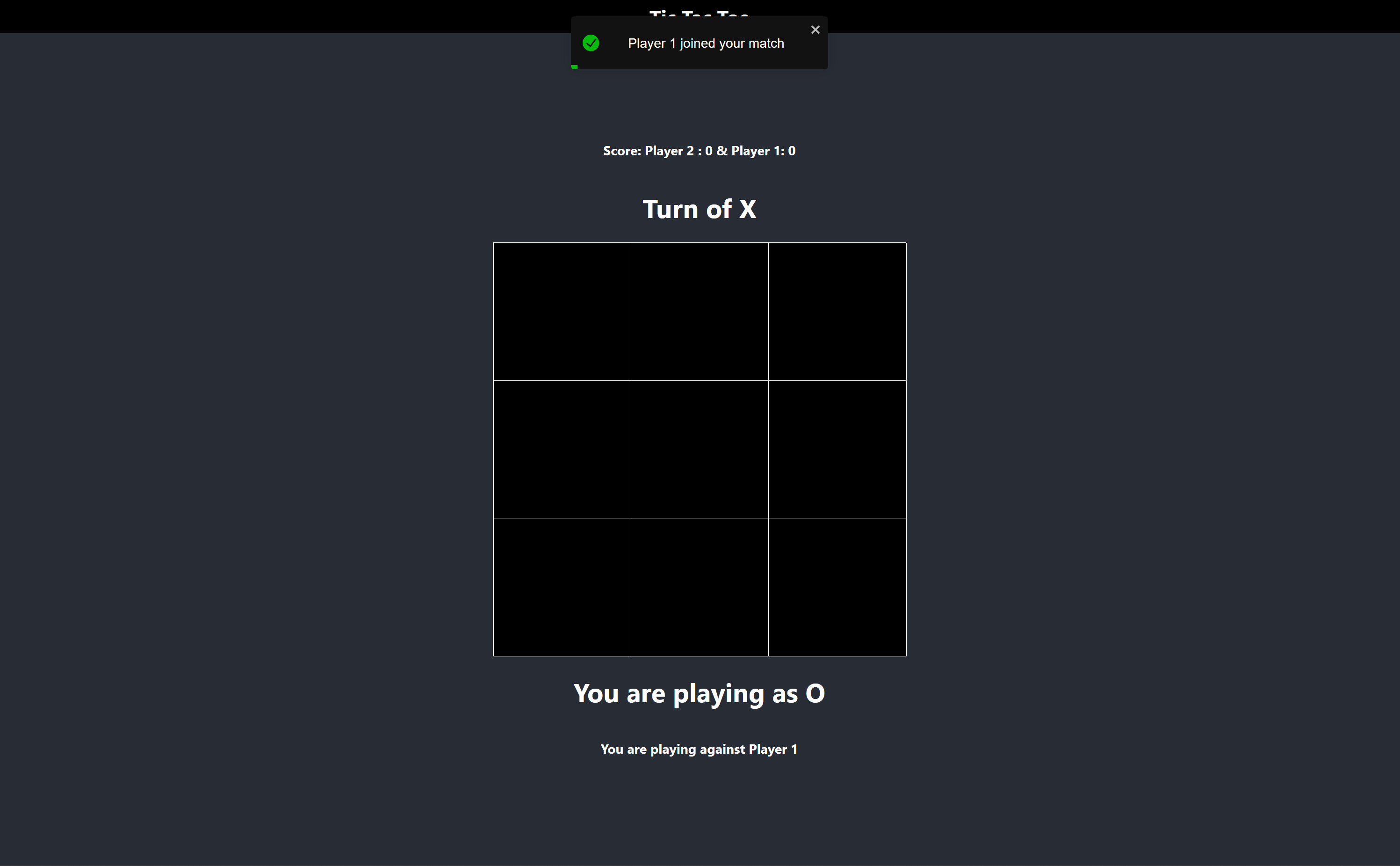 Github Ahmed Ansari02 Tic Tac Toe Game Front End Repository For The Frontend Code For The Tic