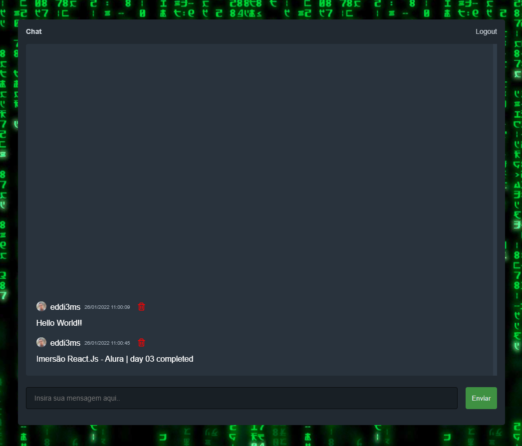 GitHub - Eddi3MS/imersao-alura-react: Imersão React.Js