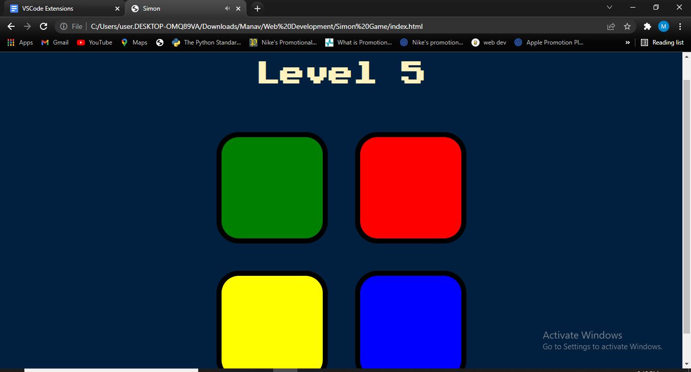 GitHub - manavmody/simon-game