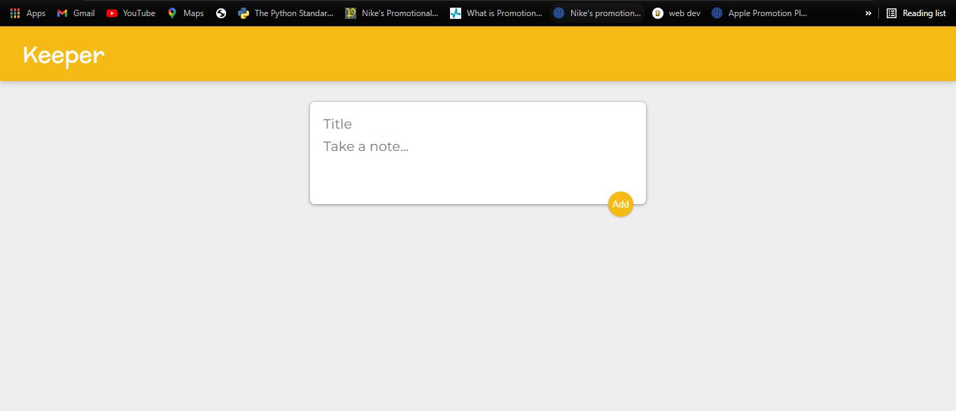 GitHub - manavmody/keeper-app