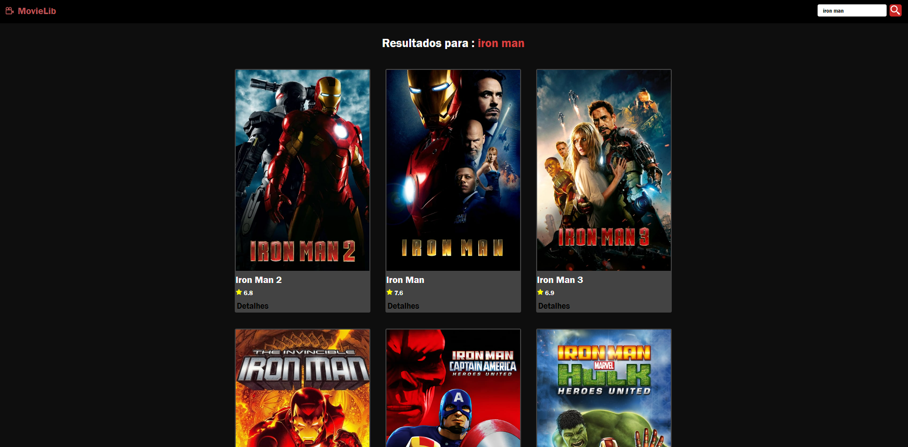 GitHub - gustavo-eng/MovieLib: Projeto de busca e consulta de filmes desenvolvido sob a didática ...