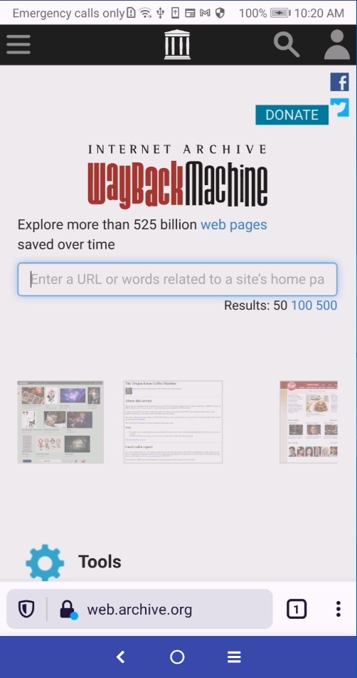 web.archive.org - desktop site instead of mobile site · Issue #66711 · webcompat/web-bugs · GitHub