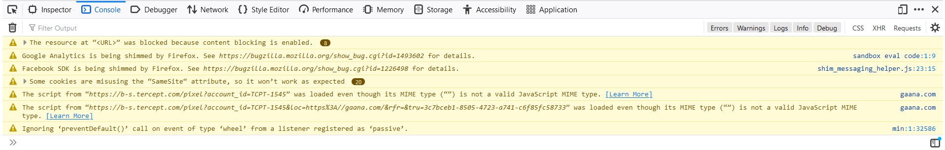 gaana.com - "Scroll right" buttons are not working · Issue #67532 · webcompat/web-bugs · GitHub