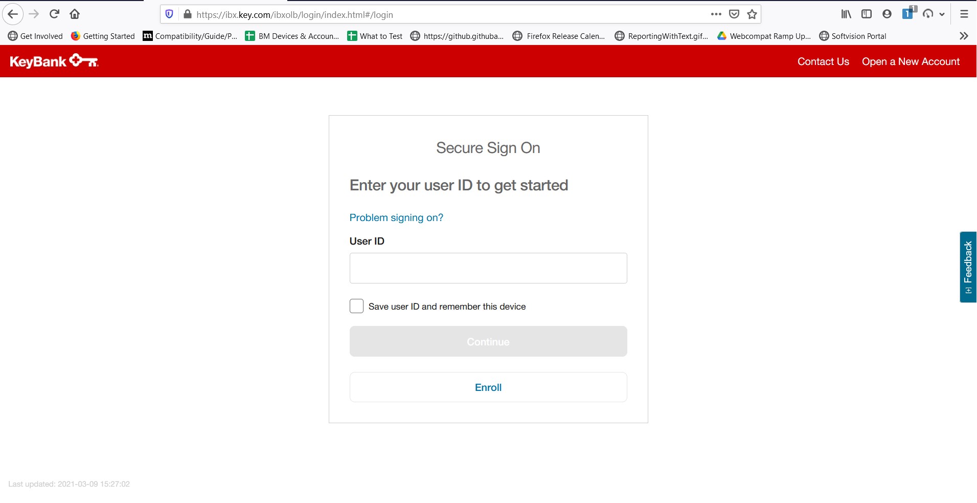 ibx.key.com - Accessing the page triggers a "Browser unsupported" warning message · Issue #68422 ...