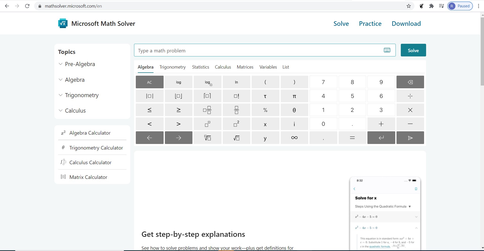mathsolver.microsoft.com - SVG icons are not rendered · Issue #68606 · webcompat/web-bugs · GitHub