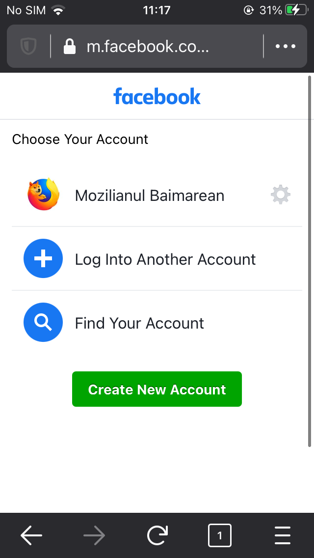 m.facebook.com - Unable to sign-out (for duplicate purposes) · Issue #72124 · webcompat/web-bugs ...